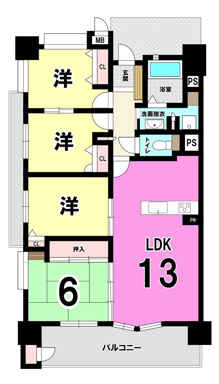 エクレールフェミーナ折尾 マンション 折尾西小・則松中学【ハウスドゥ.com】中古マンションの購入情報が満載！