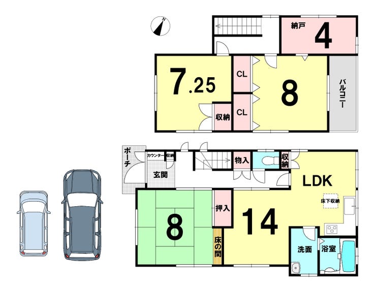 鳴神 中古戸建 2階3SLDK【ハウスドゥ.com】中古一戸建てや中古住宅の購入情報が満載！
